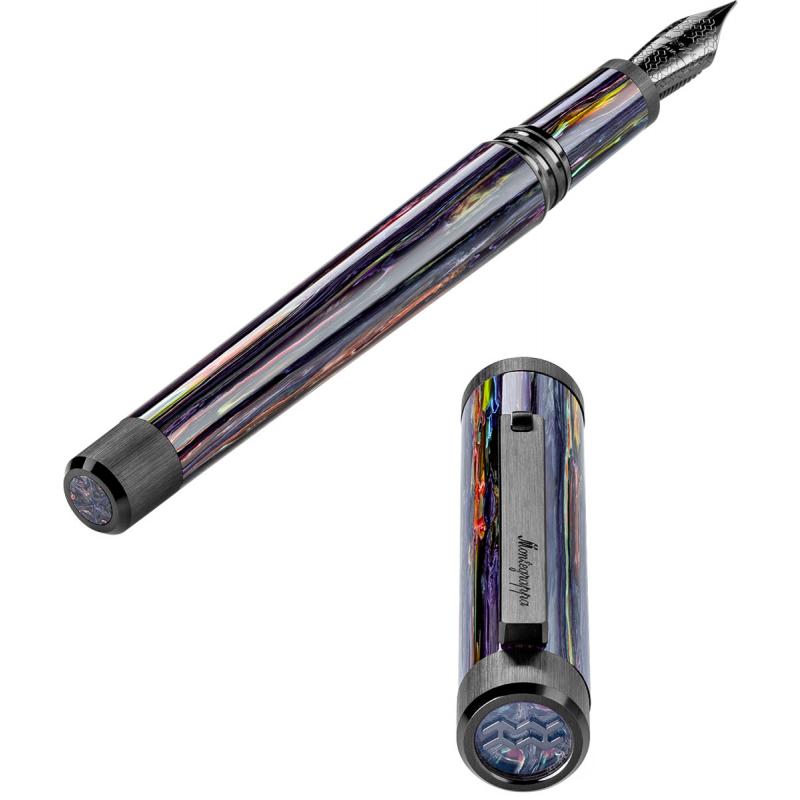 Pióro wieczne Zero Zodiak Aquarius, Ultra Black, stalówka stalowa